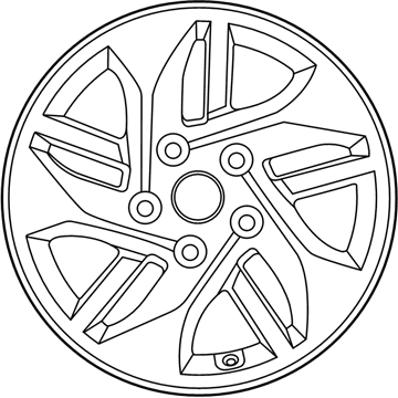 52910-K2100 Genuine Hyundai Aluminium Wheel Assembly