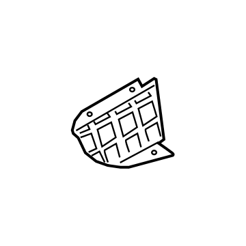 86652-F2AA0 Genuine Hyundai Guard-Bumper Rear,RH