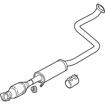 28600-F3650 Genuine Hyundai Center Muffler Complete