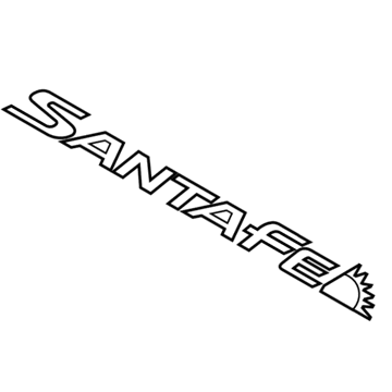 Genuine Hyundai Santa Fe Emblem