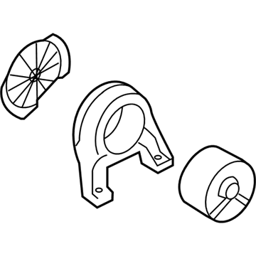 21930-2P200 Genuine Hyundai Bracket Assembly-Roll Stopper,Rear