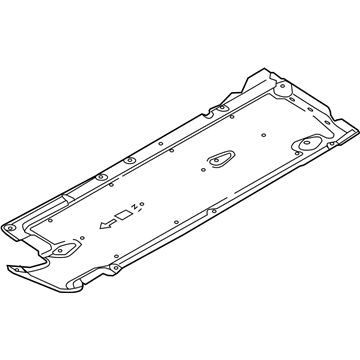 84135-G2000 Genuine Hyundai Under Cover Assembly,LH