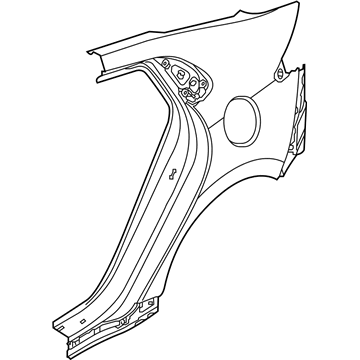 71503-G2C50 Genuine Hyundai Panel Assembly-Quarter Outer,LH
