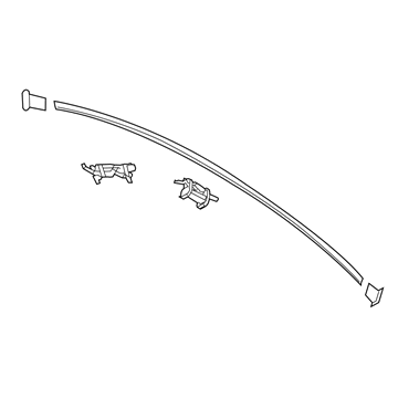 87240-F2000 Genuine Hyundai Moulding Assembly-Roof,RH