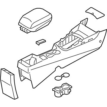 84610-A5210-RY Genuine Hyundai Console Assembly-Floor