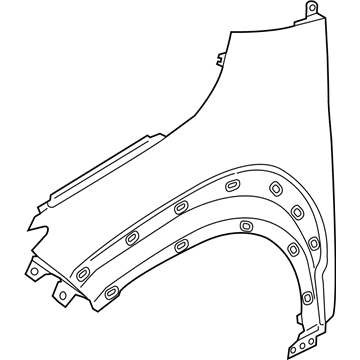 66311-J9000 Genuine Hyundai Panel-Fender,LH