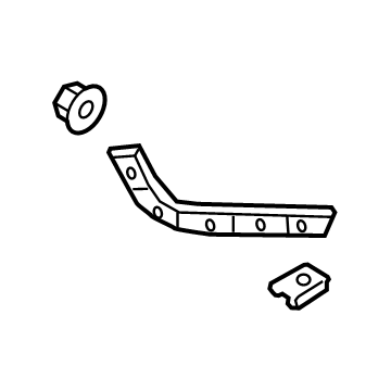 86651-S2000 Genuine Hyundai Bracket Assembly-RR BPR Side UPR,L