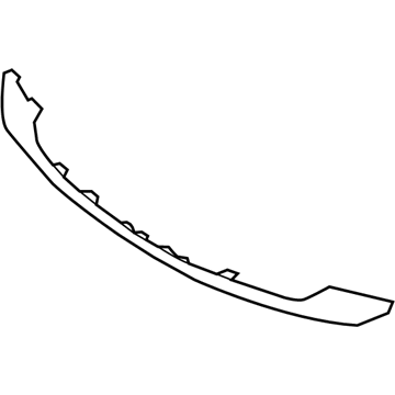 86356-2W000 Genuine Hyundai Piece-Radiator Grille No.4