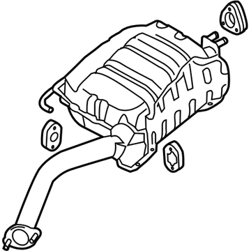 Genuine Hyundai Santa Fe Muffler