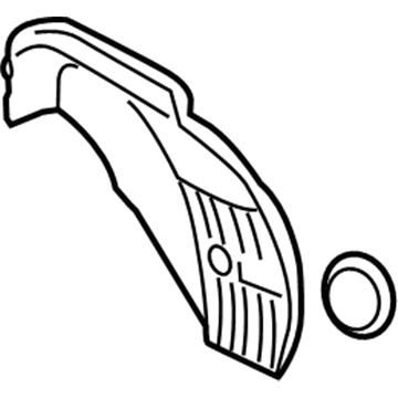 86822-1R000 Genuine Hyundai Rear Wheel Guard Assembly,Right