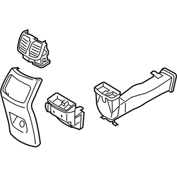 84680-D3010-UUE Genuine Hyundai Cover Assembly-Console RR