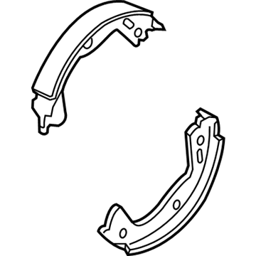 58305-B1A00 Genuine Hyundai Shoe & Lining Kit-Rear Brake