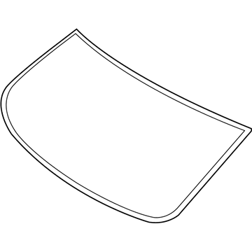 Rear Window Glass & Moulding - 2015 Hyundai Accent