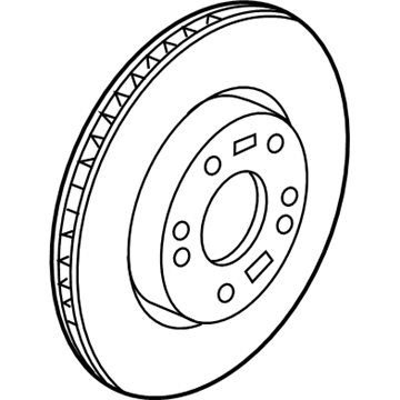 58411-G2300 Genuine Hyundai Disc Assembly-Rear Brake