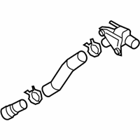 25327-S0000 Genuine Hyundai Filler Neck & Hose Assembly-Rad