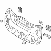 81750-B8000-NBC - Genuine Hyundai PANEL ASSEMBLY-TAIL GATE TRIM