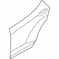 77111-3X000 - Genuine Hyundai PANEL-REAR DOOR OUTER,LH