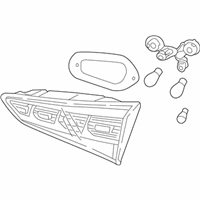 92404-D3500 Genuine Hyundai Lamp Assembly-Rear Comb Inside,RH