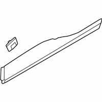 87731-J9000 - Genuine Hyundai GARNISH ASSY-RR DR SIDE LH