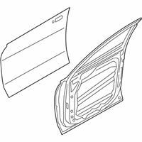 76003-S2000 Genuine Hyundai Panel Assembly-Front Door,LH