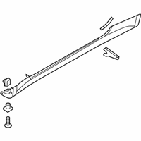 87752-2M000 Genuine Hyundai Moulding-Side Sill,RH