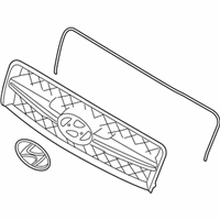 86350-2E000 - Genuine Hyundai GRILLE ASSEMBLY-RADIATOR