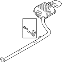 28710-C1010 Genuine Hyundai Rear Muffler Assembly