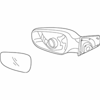 87620-3Y000 Genuine Hyundai Mirror Assembly-Outside Rear View,RH