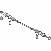49500-B1100 Genuine Hyundai Shaft Assembly-Drive,LH