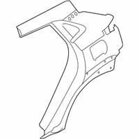 71503-J9C00 Genuine Hyundai Panel Assembly-Quarter Outer,LH