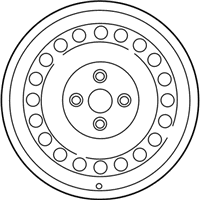 52910-H9100 Genuine Hyundai Steel Wheel Assembly