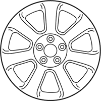 52910-3Y360 Genuine Hyundai Wheel Assembly-Aluminium