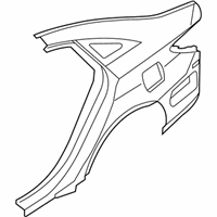 71504-4RC00 Genuine Hyundai Panel Assembly-Quarter Outer,RH