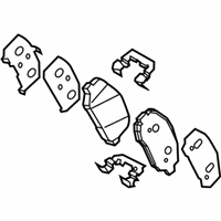 58101-S1A00 Genuine Hyundai Front Disc Brake Pad Kit