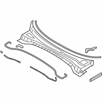 86150-D3000 Genuine Hyundai Cover Assembly-Cowl Top