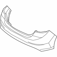 86611-F2000 - Genuine Hyundai COVER ASSEMBLY-REAR BUMPER UPPER