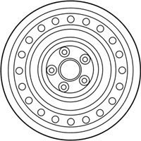 52910-F2000 Genuine Hyundai Steel Wheel Assembly