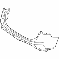 86611-S2000 - Genuine Hyundai COVER-RR BUMPER,UPR