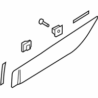 87732-2S000 Genuine Hyundai GARNISH ASSEMBLY-REAR DOOR SIDE,RH
