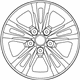 52910-F2000 Genuine Hyundai Steel Wheel Assembly