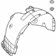 86811-S8000 Genuine Hyundai Front Wheel Guard Assembly,Left