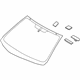 86130-G2000 Genuine Hyundai Moulding-Windshield Glass
