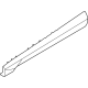 87721-N9000-CA Genuine Hyundai GARNISH Assembly-FRT Dr Side,LH