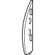92421-K5000 Genuine Hyundai FLANGE COVER-REAR COMB OUTSIDE