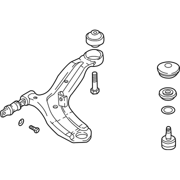 54500-2D002--DS Genuine Hyundai Arm Complete-Lower,LH